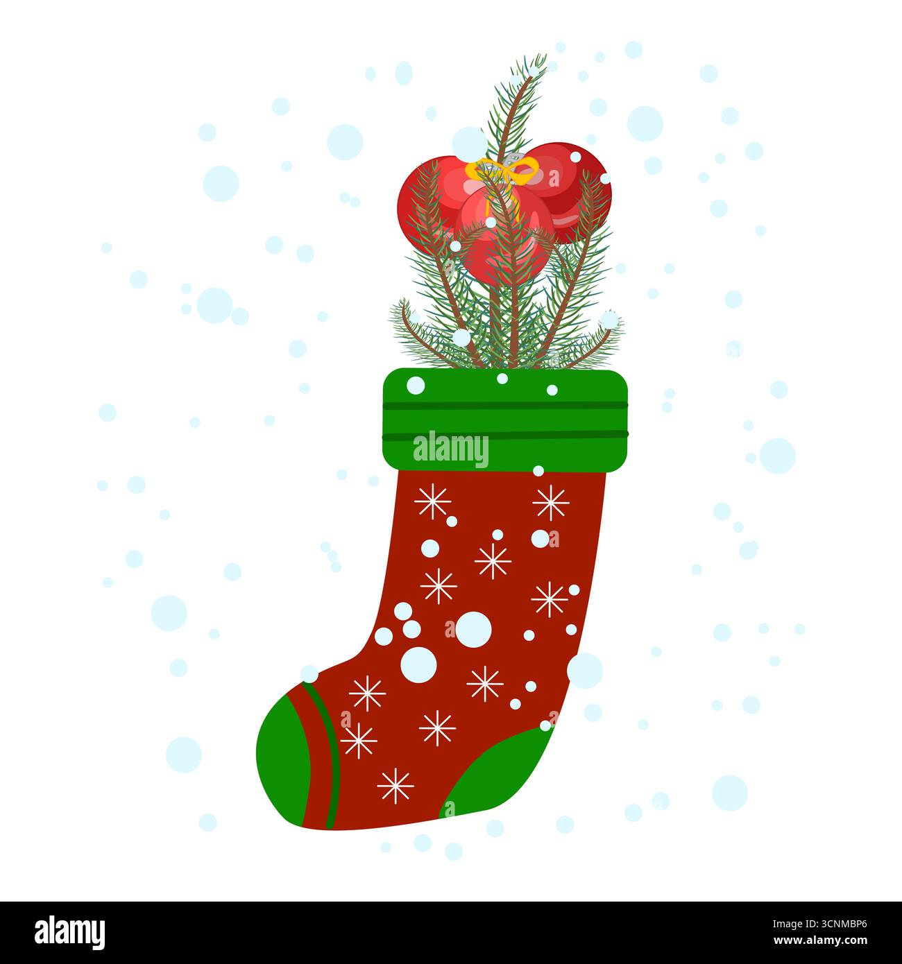 Christmas sock balls on Stock Vector Images - Alamy