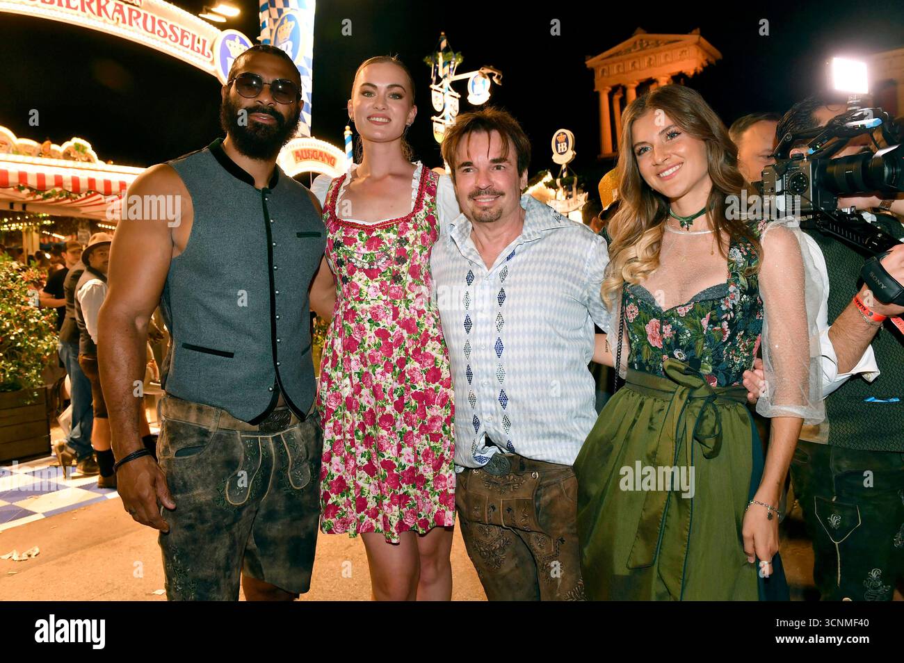 David Haye, Sian Osbourne, Bruce Reith und Vanessa Teske beim ...