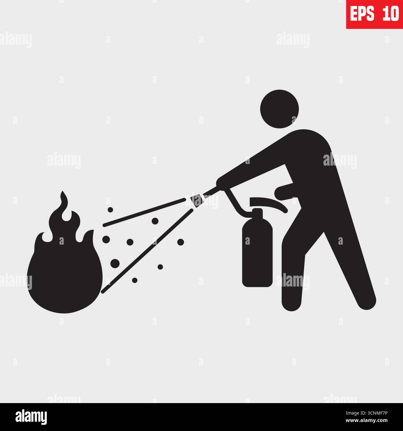 Dangerous firefighting Stock Vector Images - Alamy