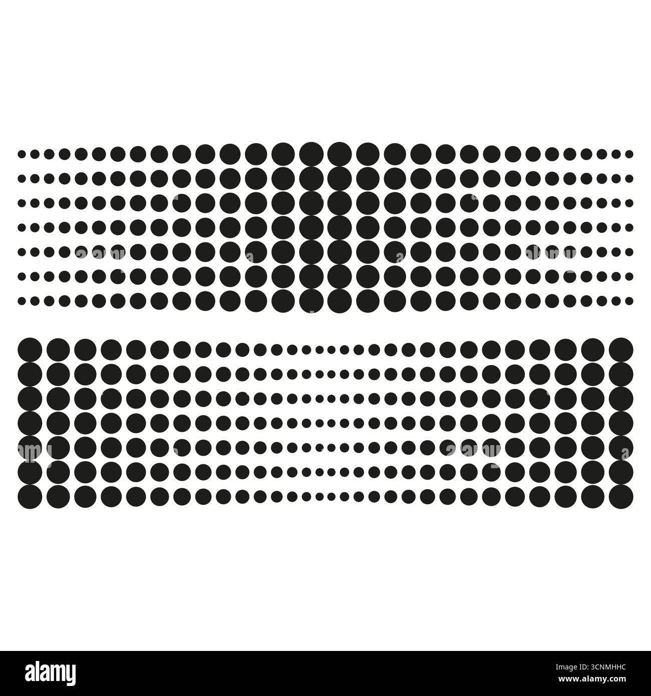 Halftone dot pattern. Horizontal dotted lines. Monochrome Vector ...