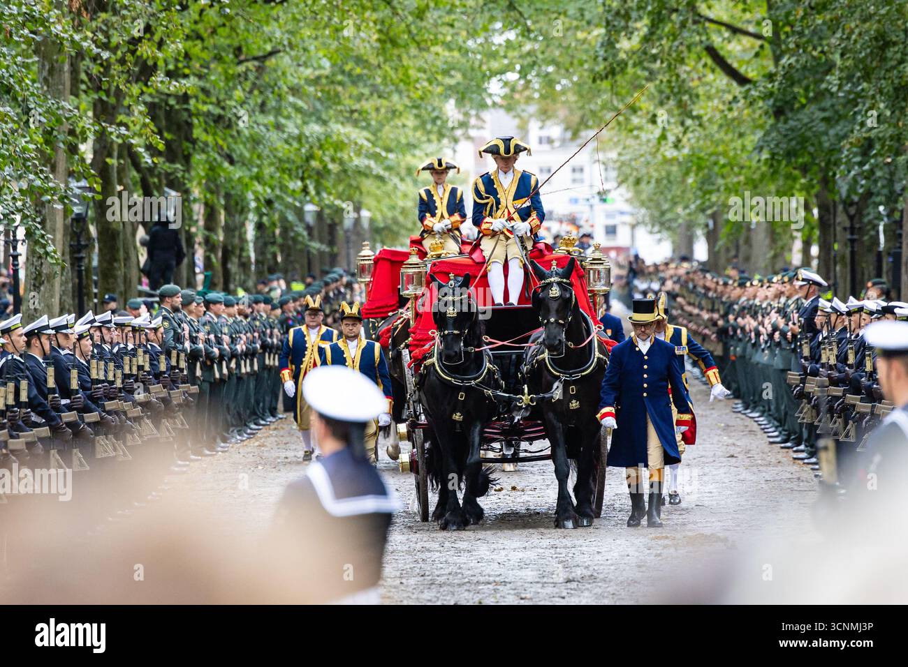 THE HAGUE - The royal carriage ride on the Lange Voorhout during ...