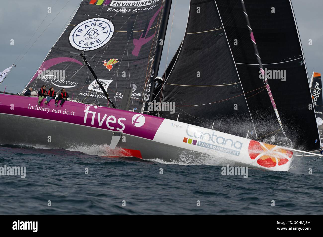 Louis Duc, Marie Tabarly, Imoca Fives Group – Lantana Environnement during the Défi Azimut 2025 ...