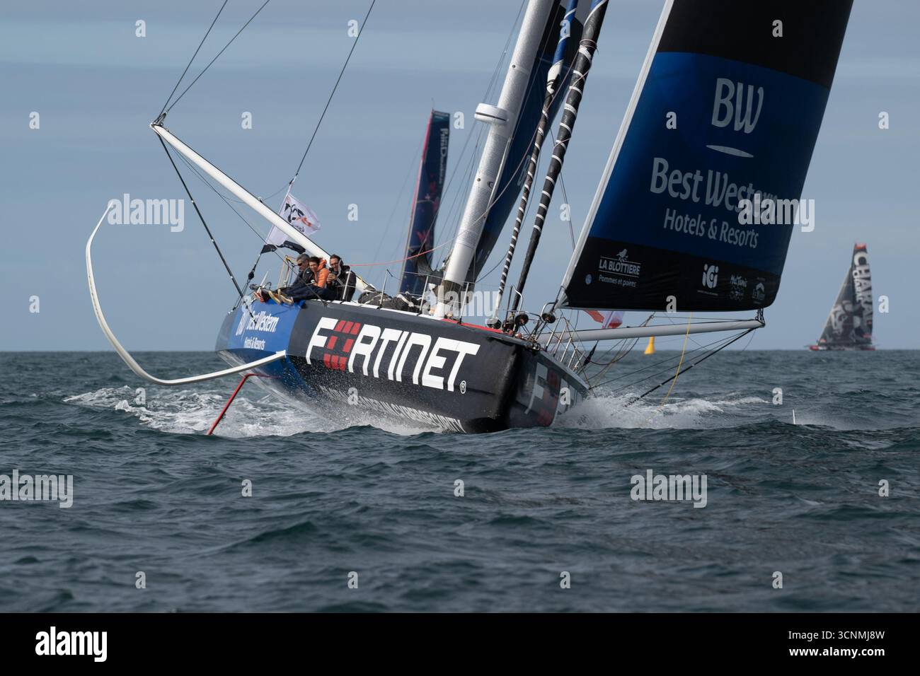 Justine Mettraux, Xavier Macaire, Imoca TeamWork - Team Snef during the ...