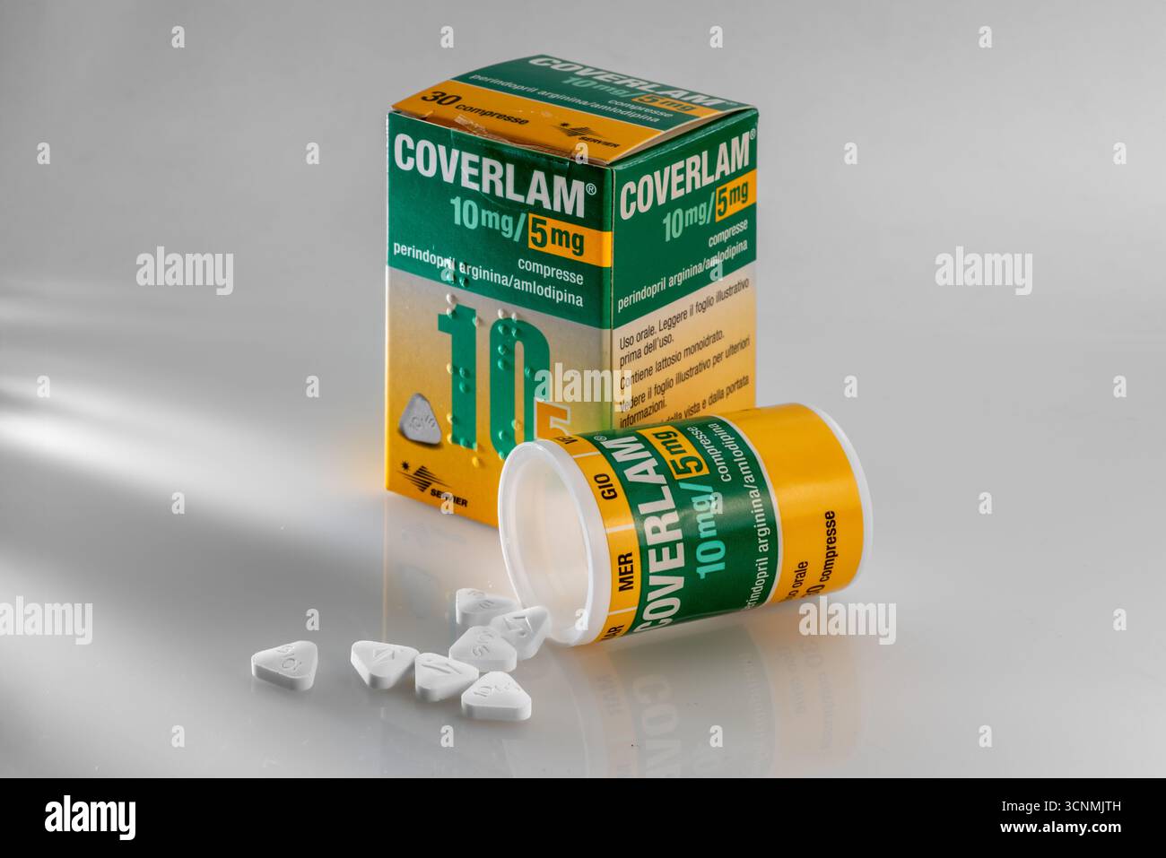 Italy - September 22, 2025: Coverlam Perindopril arginine-amlodipine ...