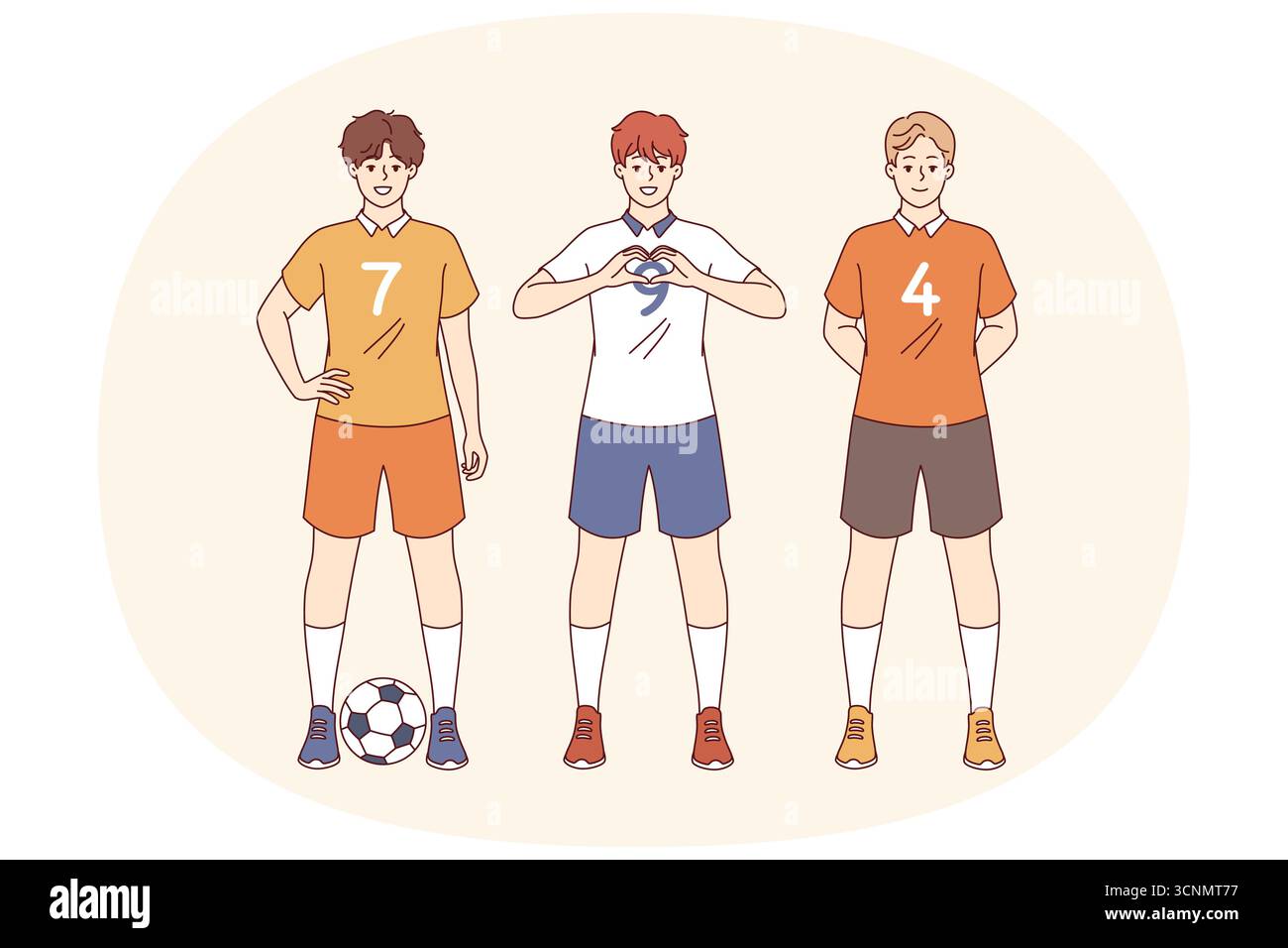 Boy in soccer plays soccer Stock Vector Images - Alamy