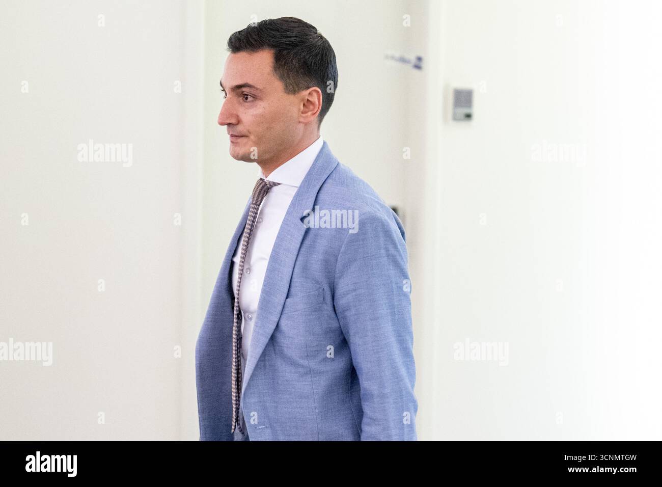 Lawyer Wahib El Hayouni is pictured at the pleas in the trial against ...