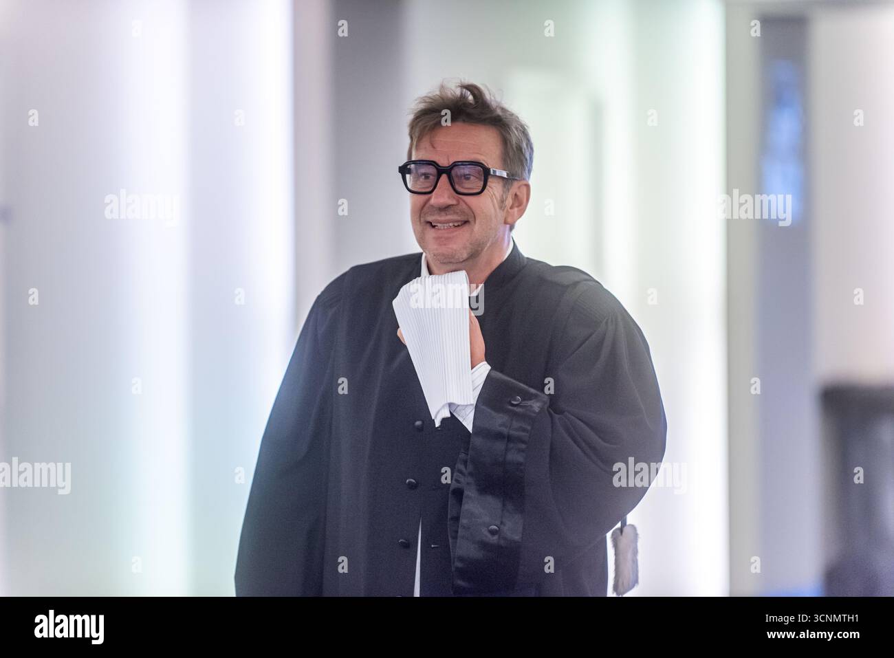 Lawyer Christophe Marchand is pictured at the pleas in the trial ...