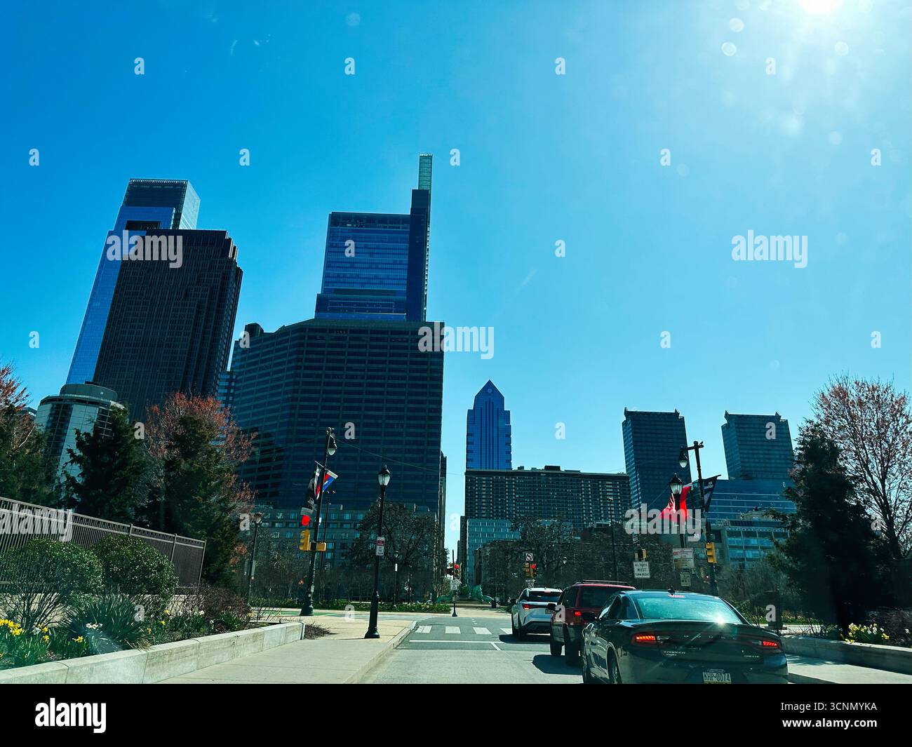 Philadelphia, Pennsylvania, USA - April 29, 2025: Bright daytime view ...