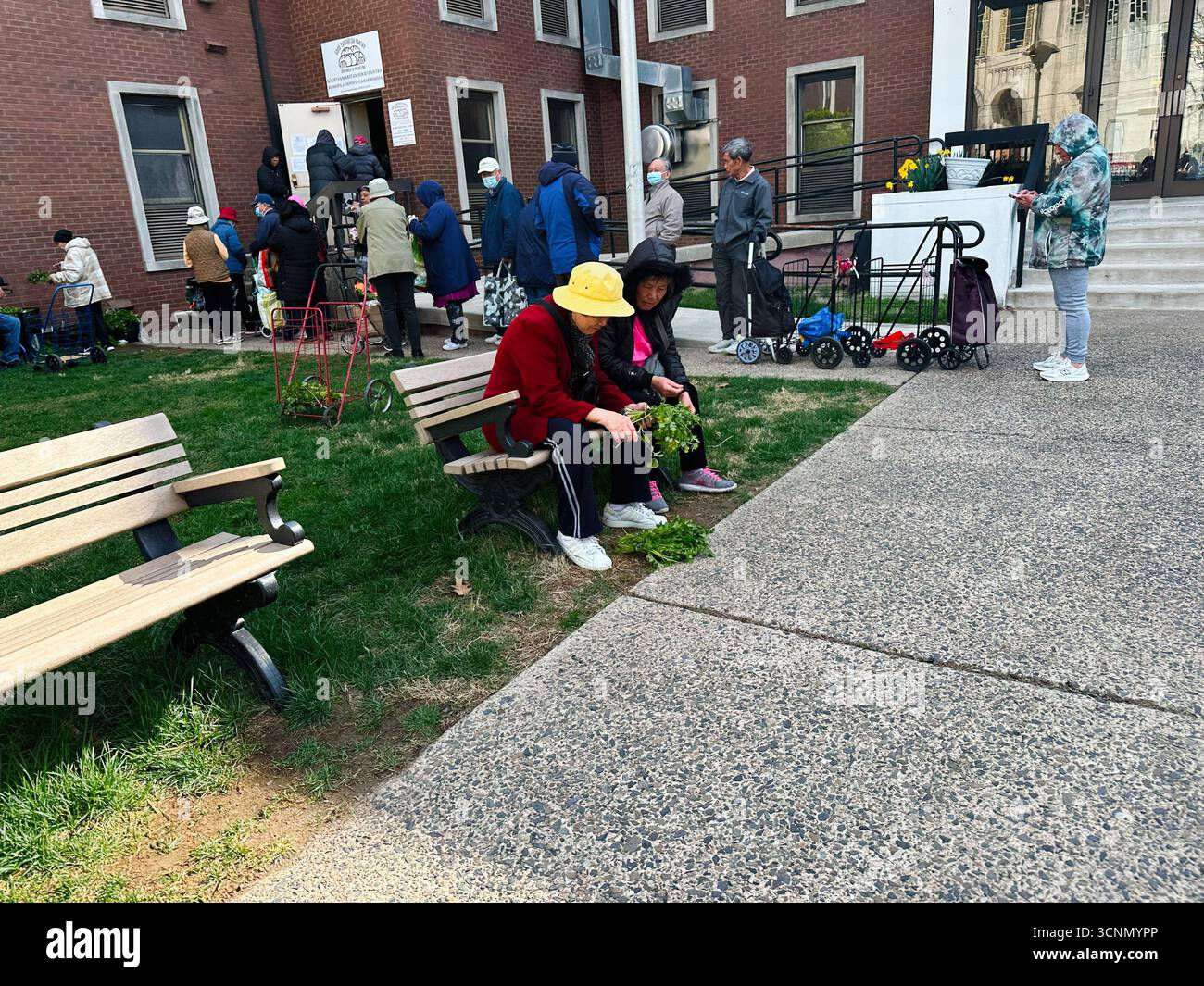 Philadelphia, Pennsylvania, USA - April 29, 2025: Elderly and ...