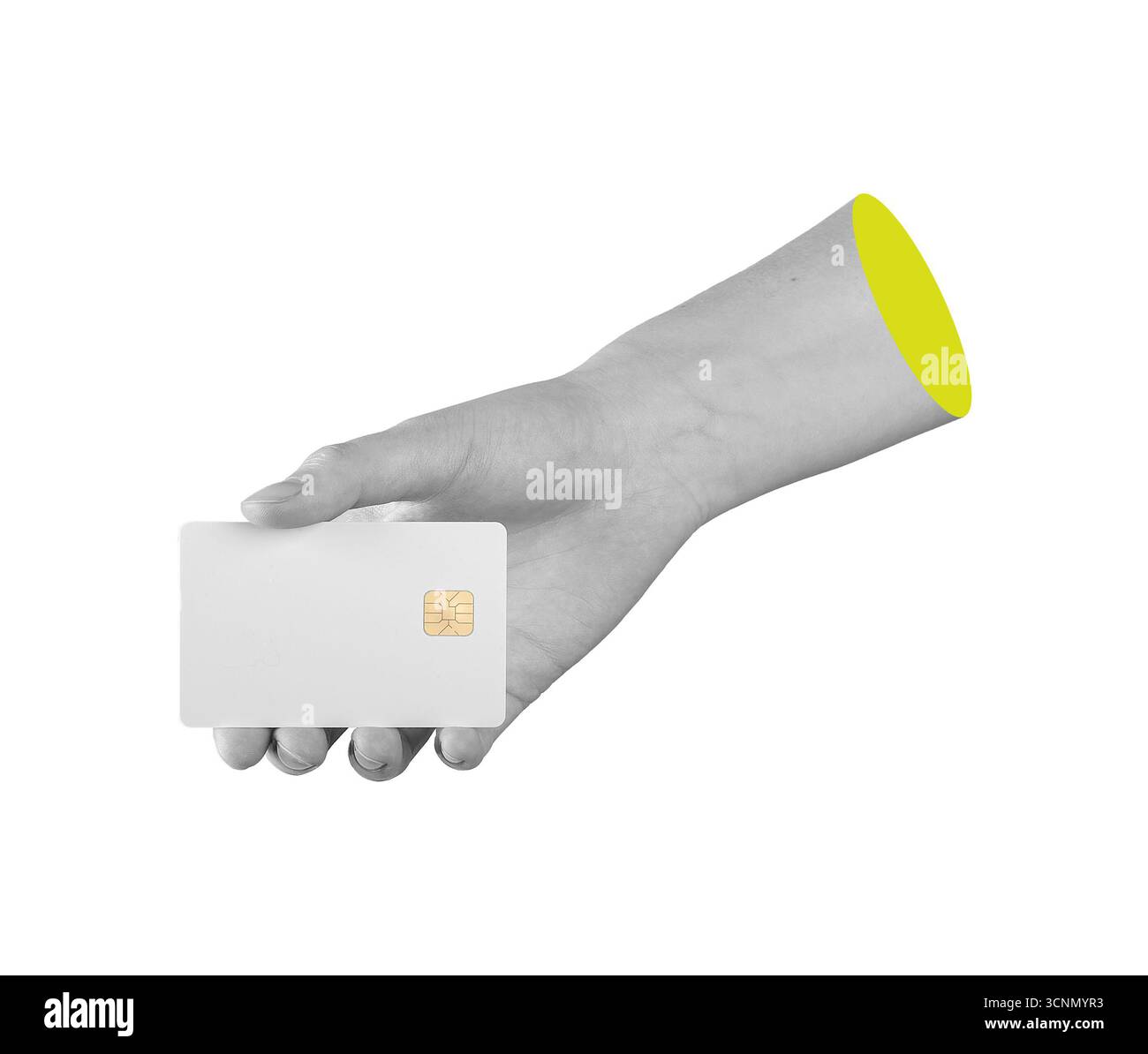 Business card mockup woman Cut Out Stock Images & Pictures - Alamy