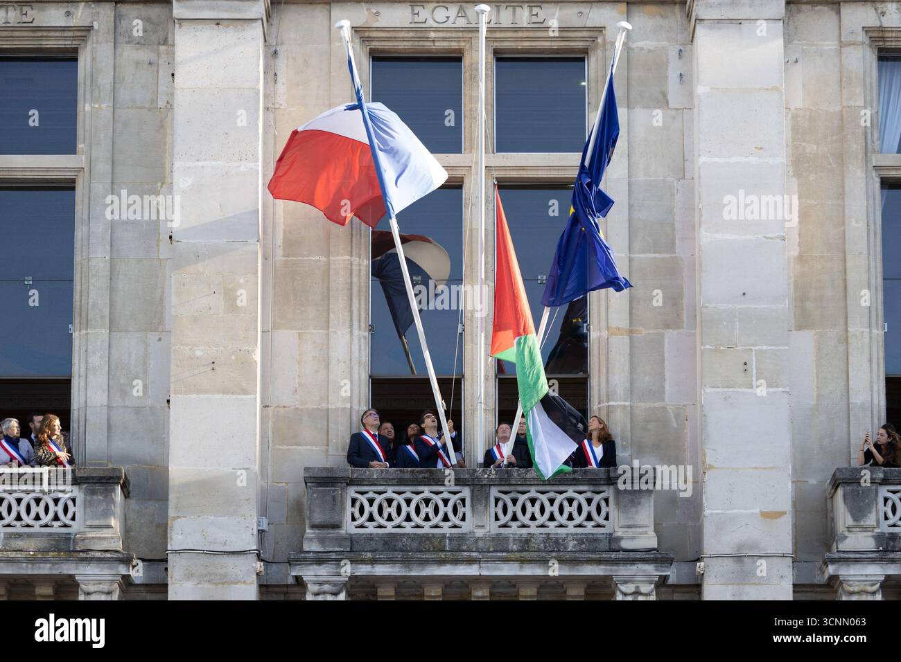 French socialist party first secretary Olivier Faure, Mayor of Saint ...