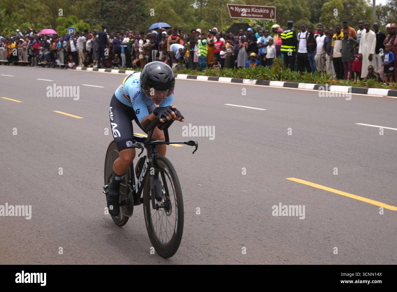 Belgium's Fleur Moors competes, during the women's Under 23 individual ...