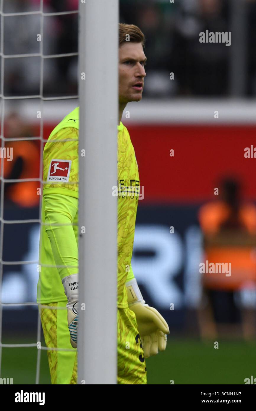 Torhueter Moritz Nicolas ( Borussia Moenchengladbach ). GER, Bayer 04 ...