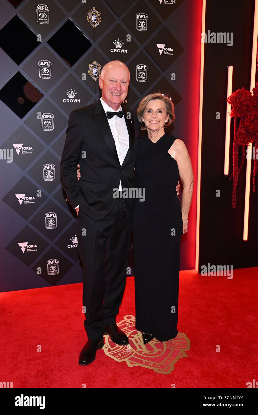 Melbourne, Monday, September 22, 2025. Richard Goyder (left) and Janine ...