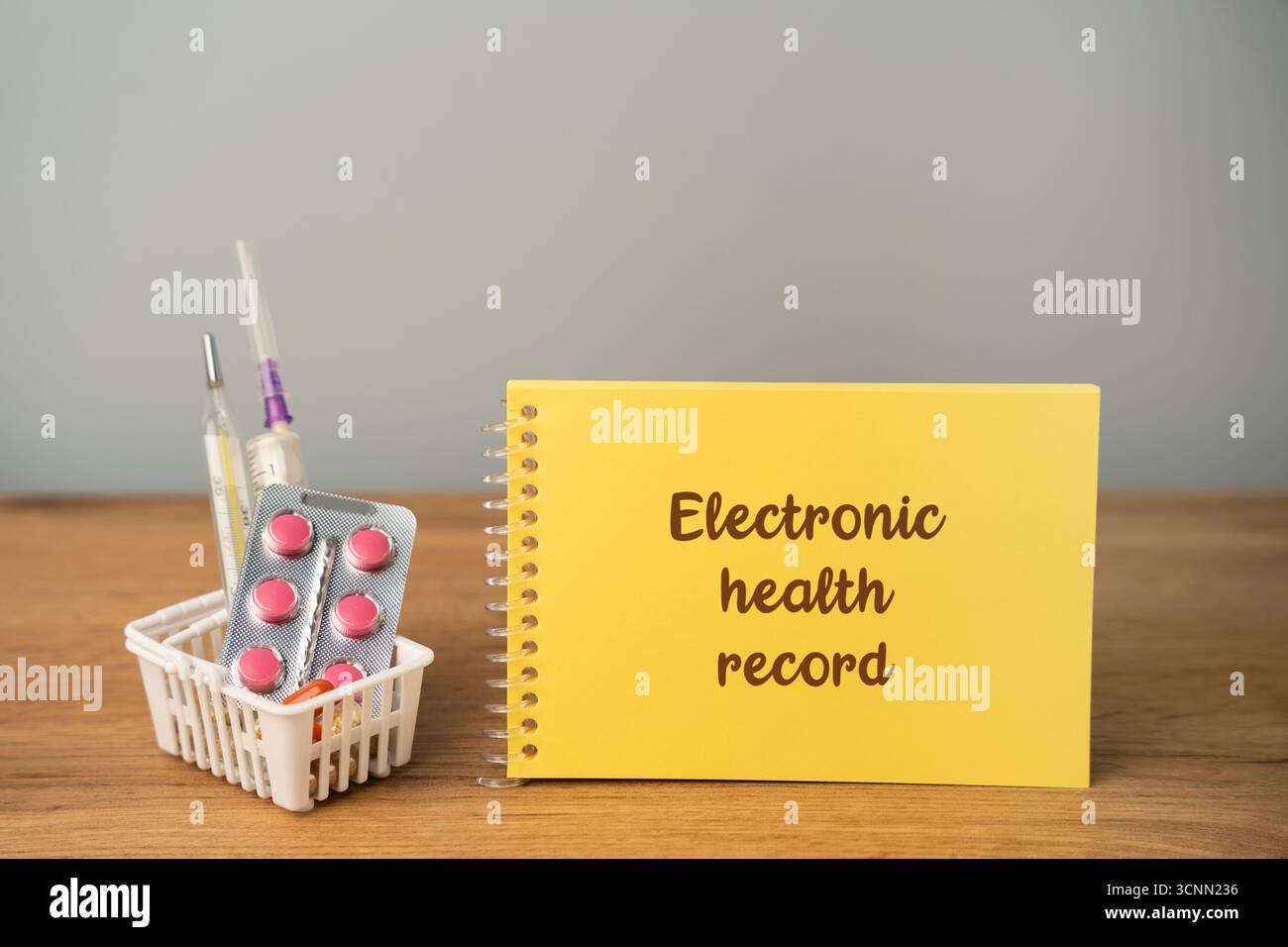 Electronic Health Record EHR concept. Digital version of a patient’s ...
