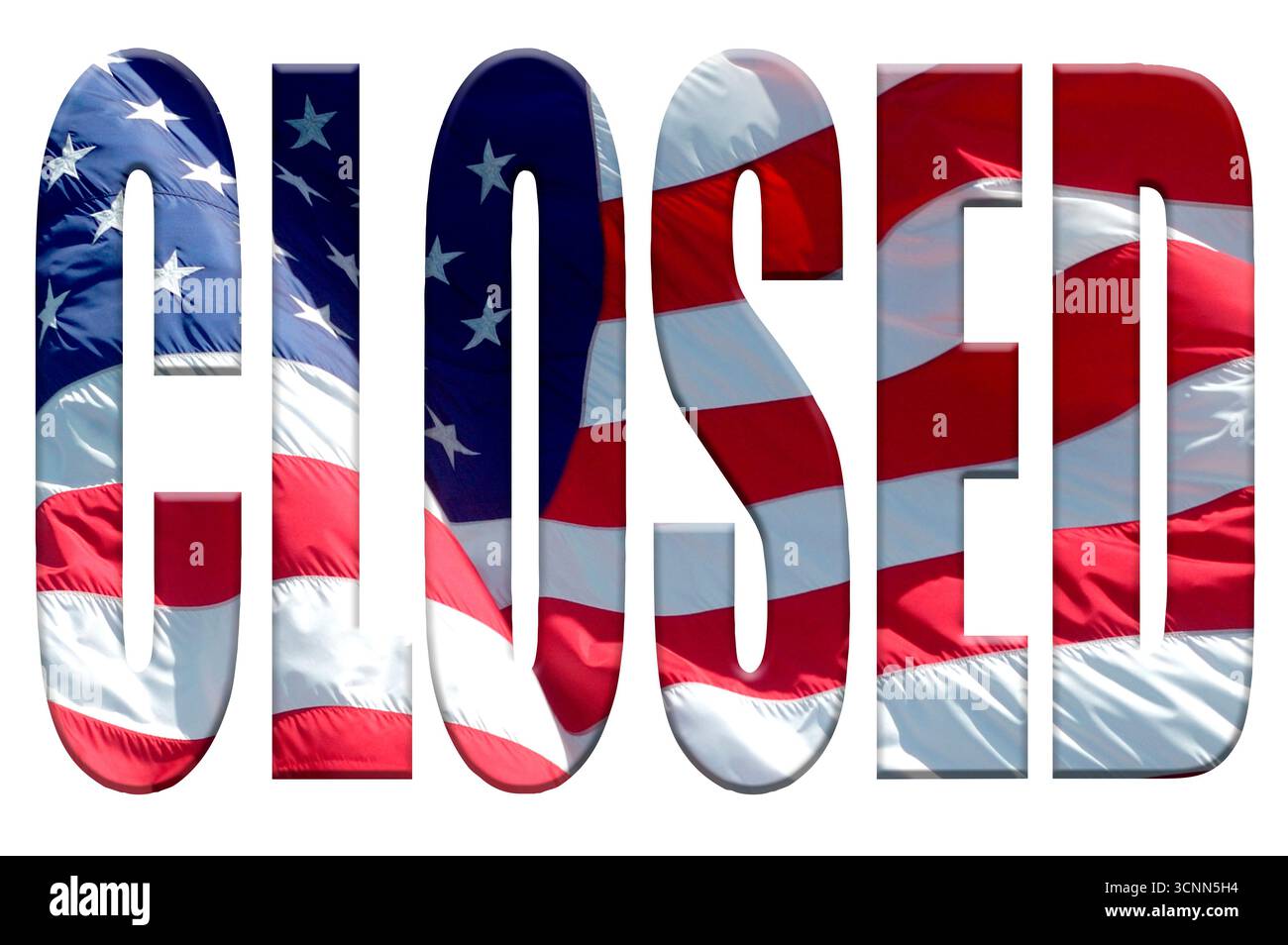 Digital composite word “closed” Cut Out Stock Images & Pictures - Alamy