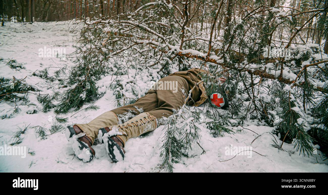 Fallen Soldier Of United States Army Infantry At World War Ii. Army ...