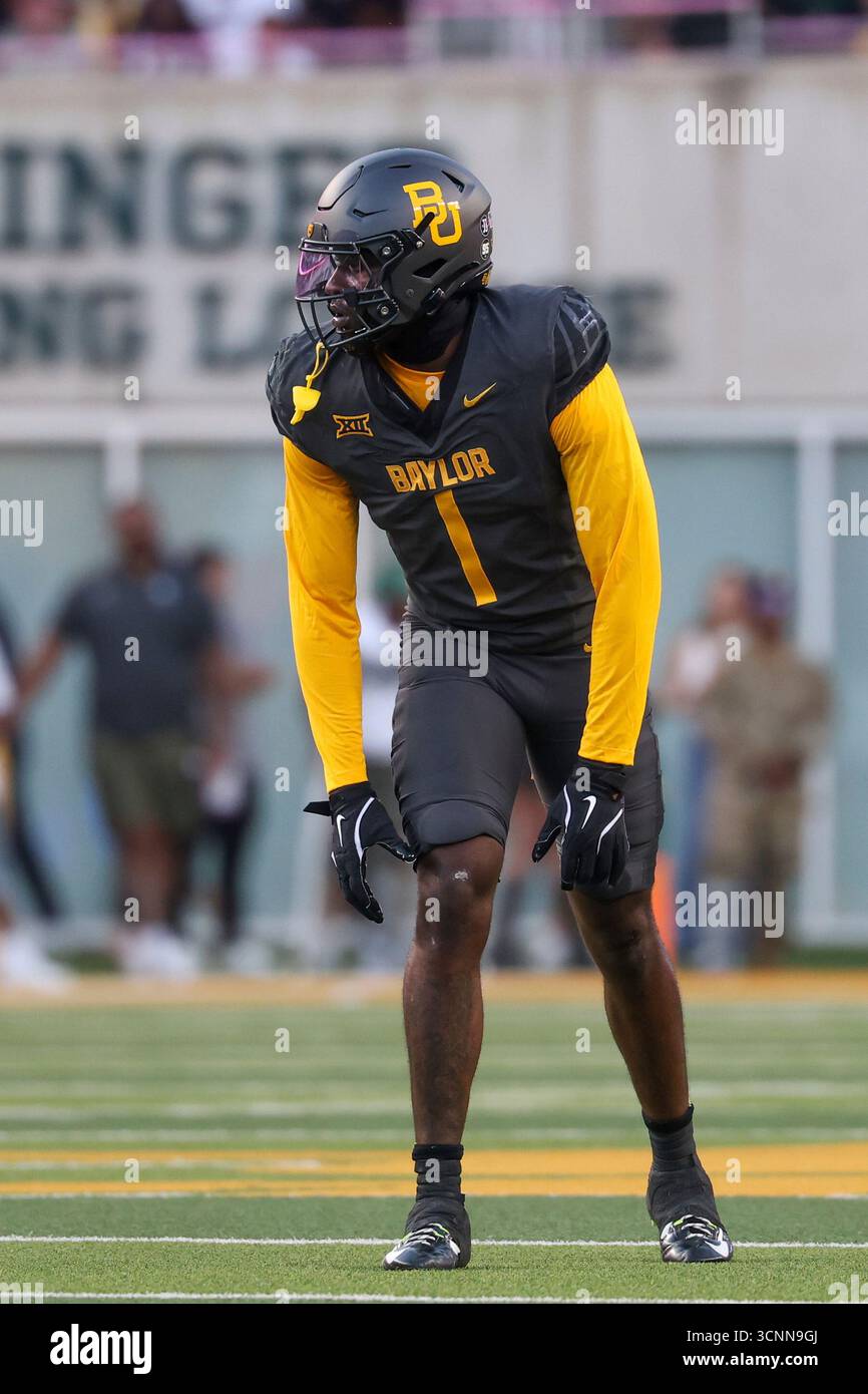 WACO, TX - SEPTEMBER 20: Tight End Michael Trigg #1 of the Baylor Bears ...