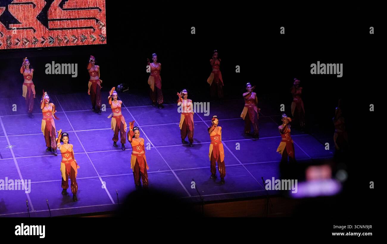 Dancers from Fire of Anatolia perform a variety of stage choreographies ...