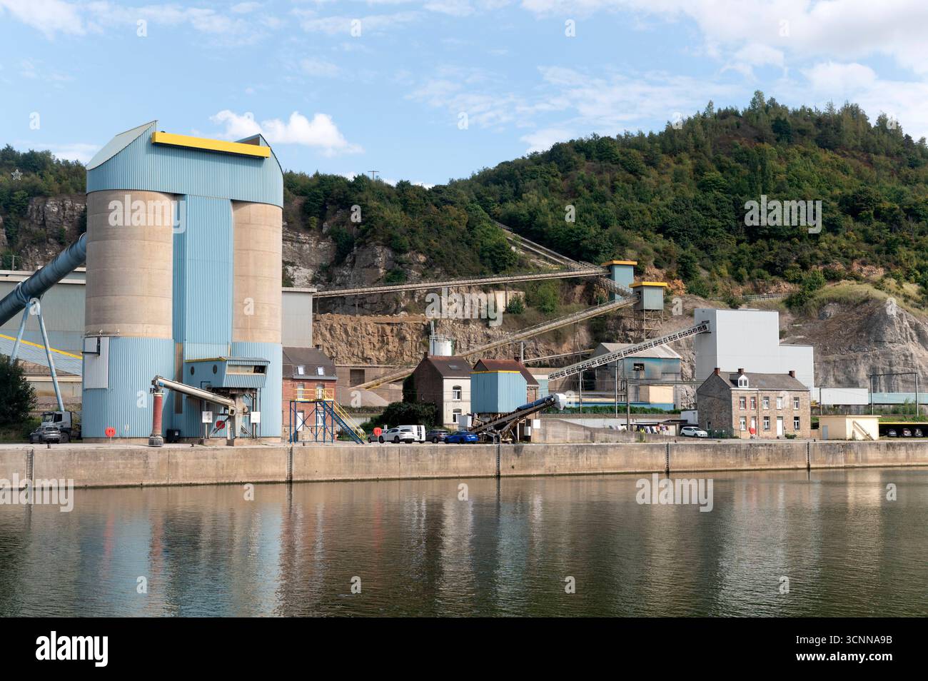 Nameche Belgium September 2025 Port facilities at the Marche-les-Dames ...