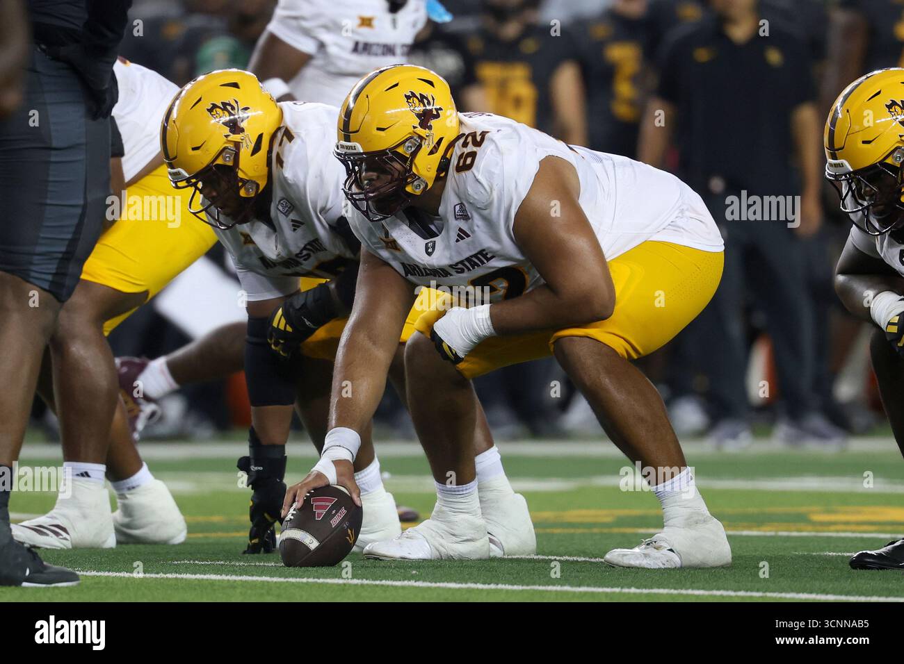 WACO, TX - SEPTEMBER 20: Offensive Lineman Ben Coleman #62 of the Arizona State Sun Devils ...