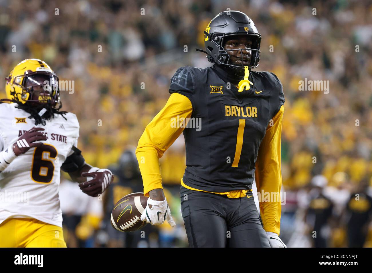 WACO, TX - SEPTEMBER 20: the Tight End Michael Trigg #1 of the Baylor ...