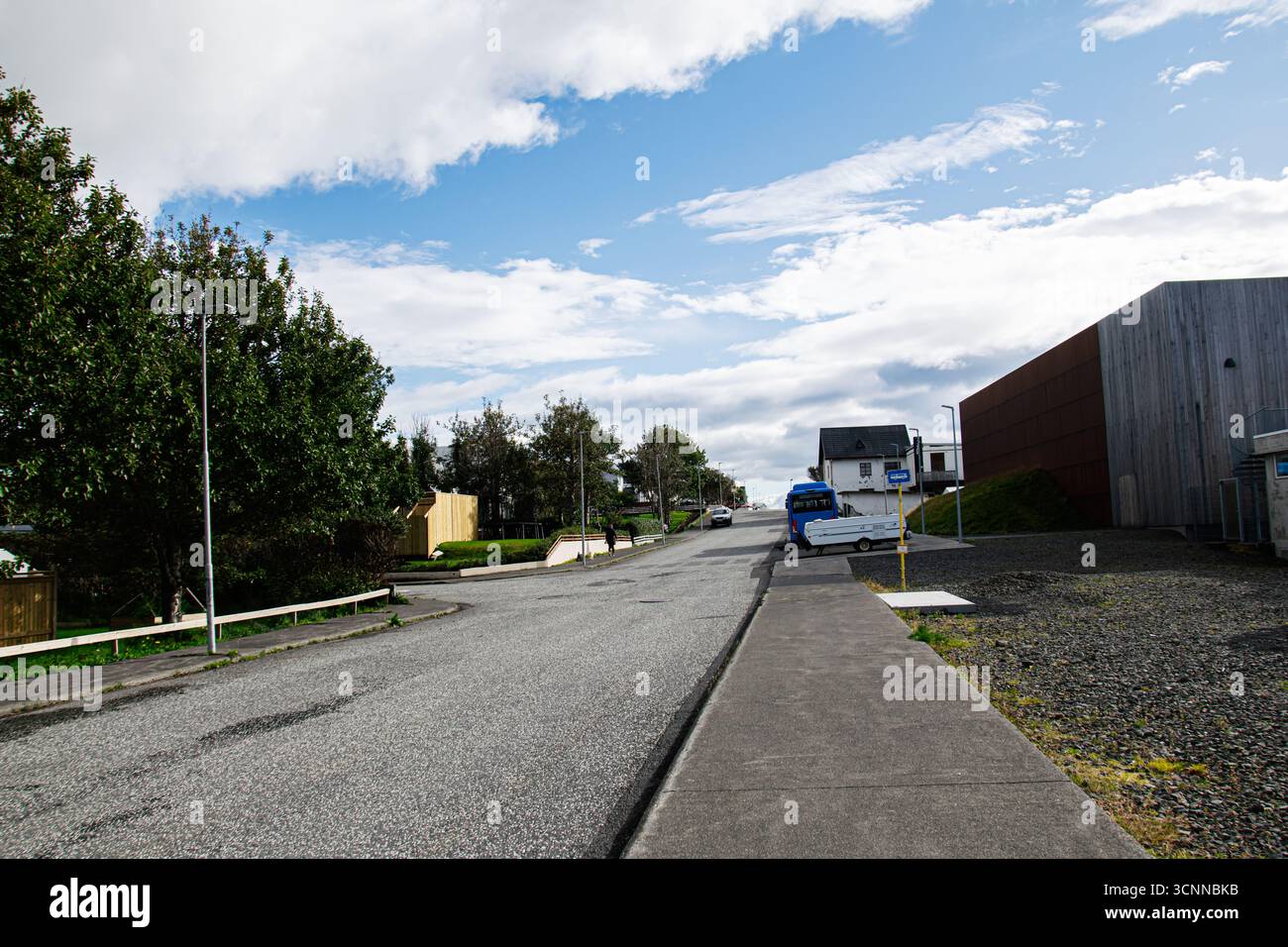 Akranes, Iceland - September 17, 2025: Quiet Icelandic town scene in ...