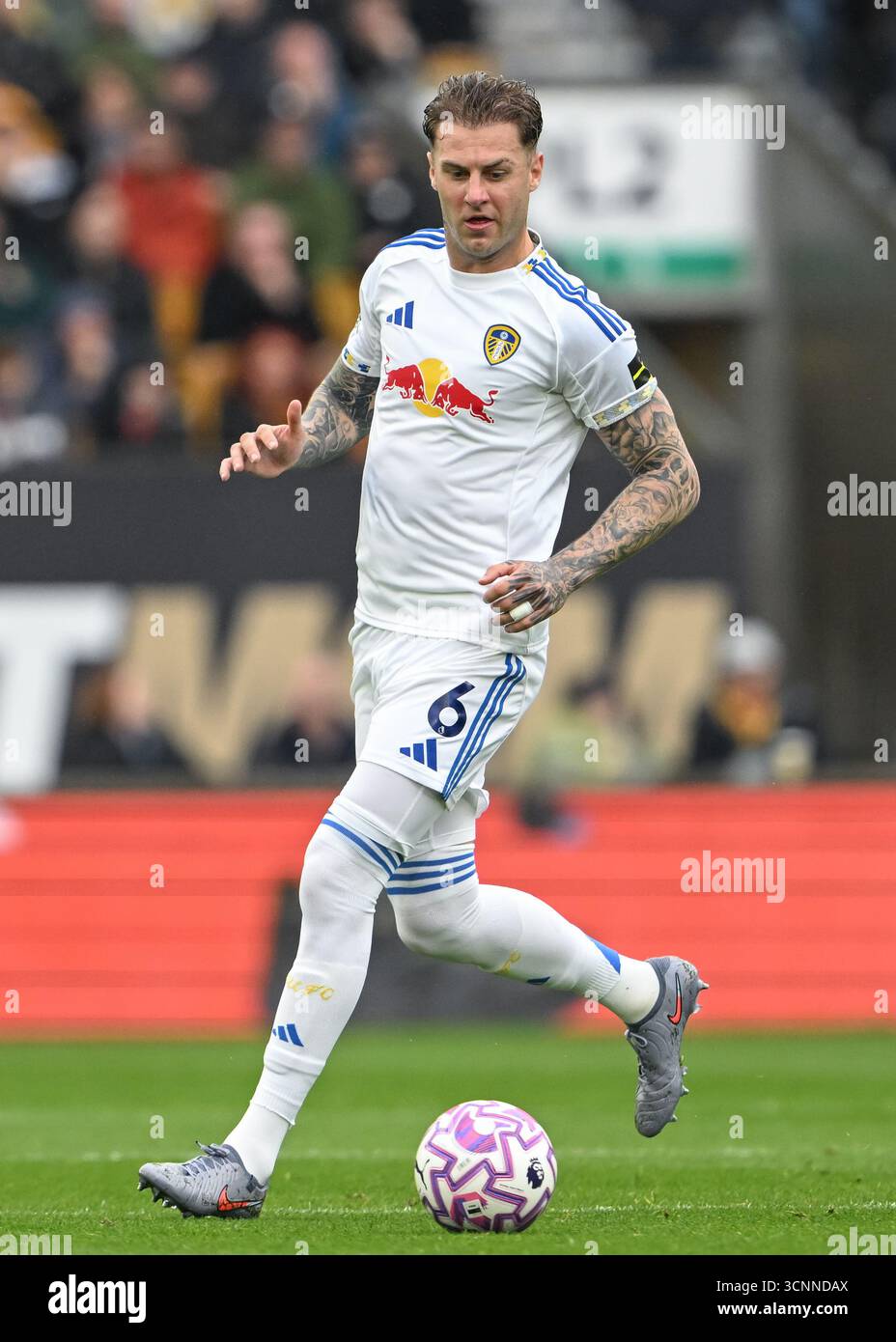 Leeds United's Joe Rodon during the Premier League match at Molineux ...