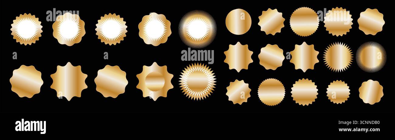 Pure Golden Gradient Bars Set – Luxury Metallic Gold Swatches on Black ...