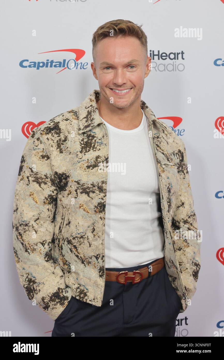 Dean McCarthy attends the 2025 iHeartRadio Music Festival at T-Mobile ...