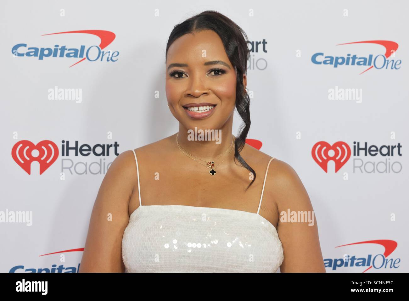 Kerry Harris attends the 2025 iHeartRadio Music Festival at T-Mobile ...