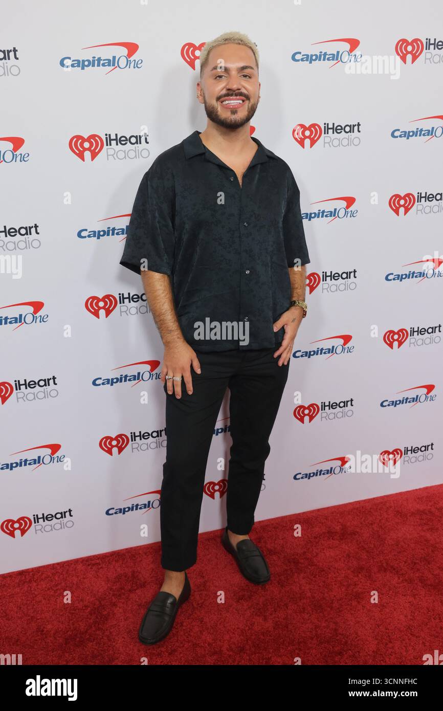 Tyler Wells attends the 2025 iHeartRadio Music Festival at T-Mobile ...