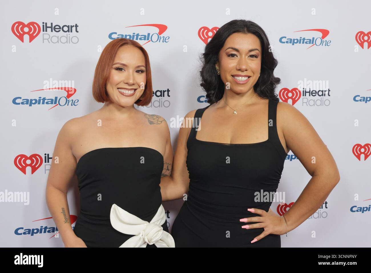 Diosa and Maia of 'Locatera Radio' podcast attend the 2025 iHeartRadio ...