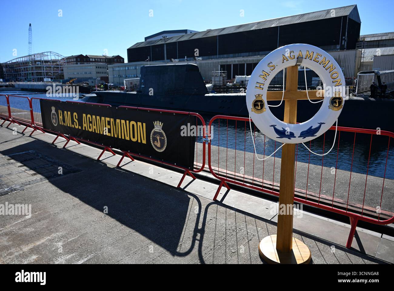 HMS Agamemnon, part of the Astute Class of nuclear-powered submarines ...