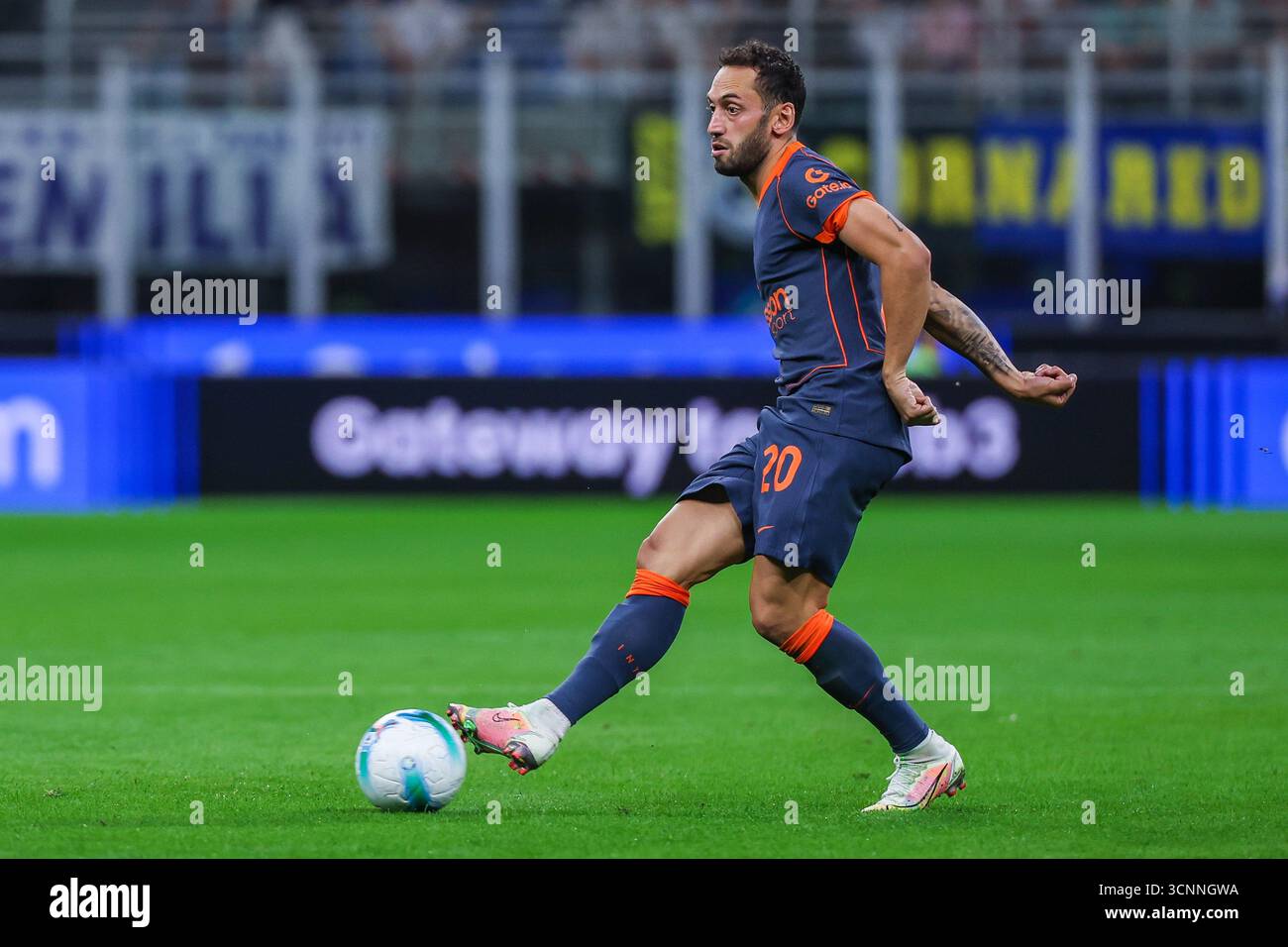 Hakan Calhanoglu of FC Internazionale seen in action during Serie A ...