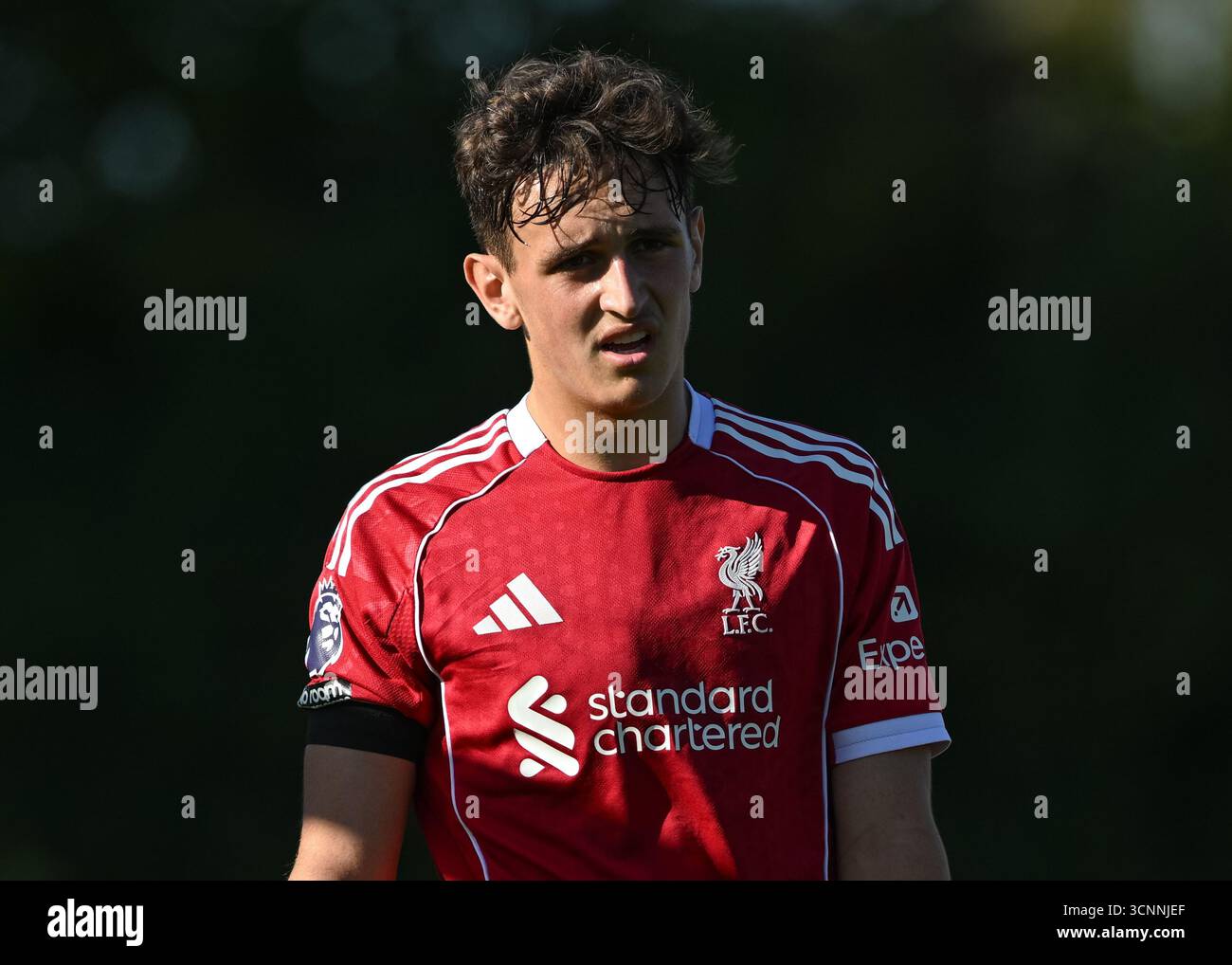 Liverpool, England, 21st September 2025. Lucas Pitt of Liverpool during ...