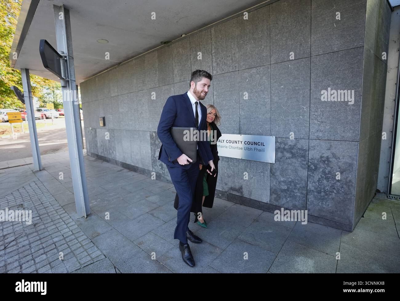 Gareth Sheridan an independent presidential candidate, arriving with ...