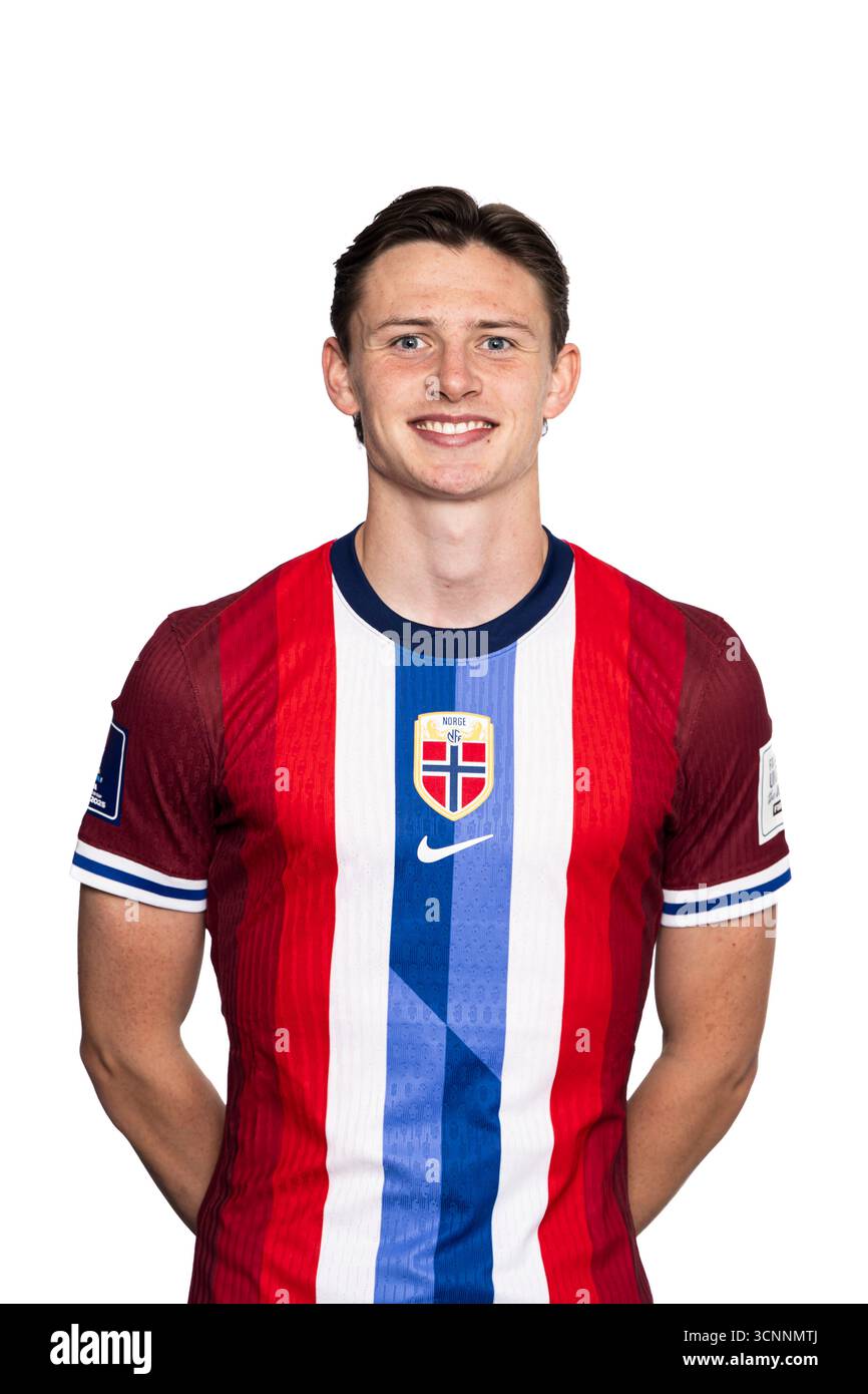 250922 Casper Glenna Andersen of the Norwegian under-20 national ...