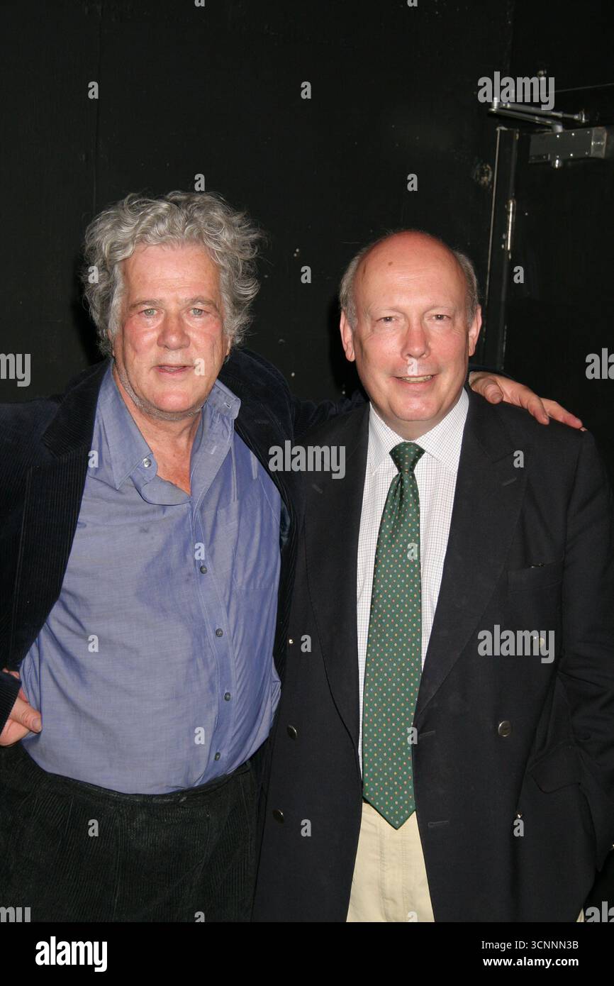 Julian Fellows with David Benedictus at the launch party for his ...