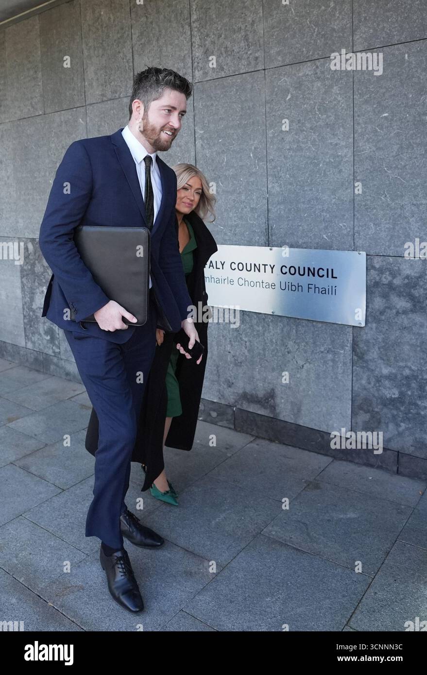 Gareth Sheridan an independent presidential candidate, arriving with ...
