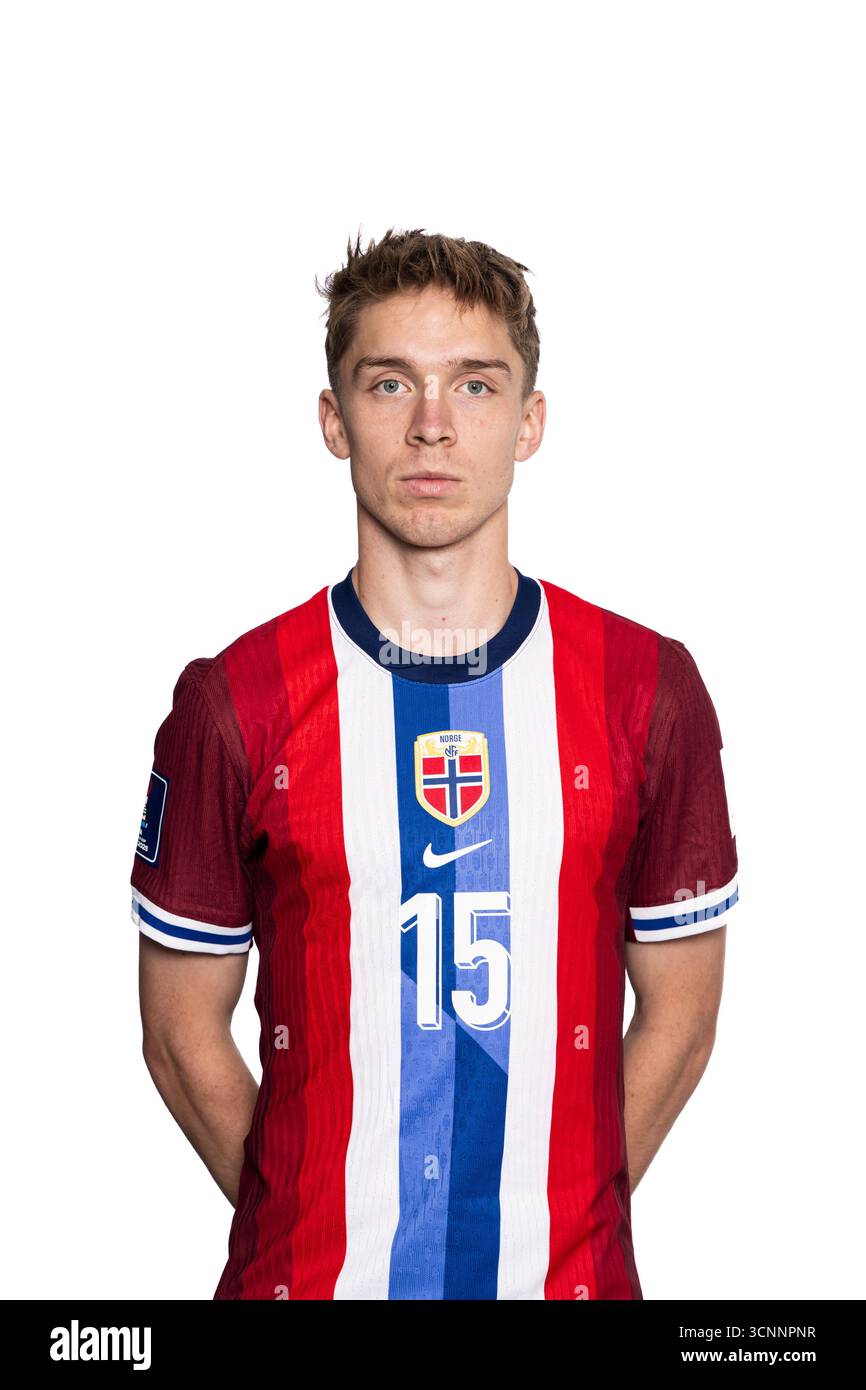 250922 Ola Visted of the Norwegian under-20 national football team ...