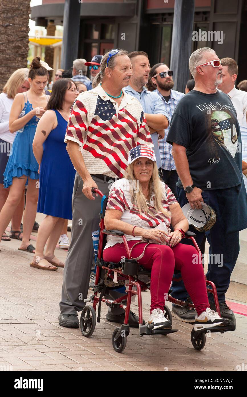 Attendees at the Charlie Kirk memorial brave long lines, longer waits ...