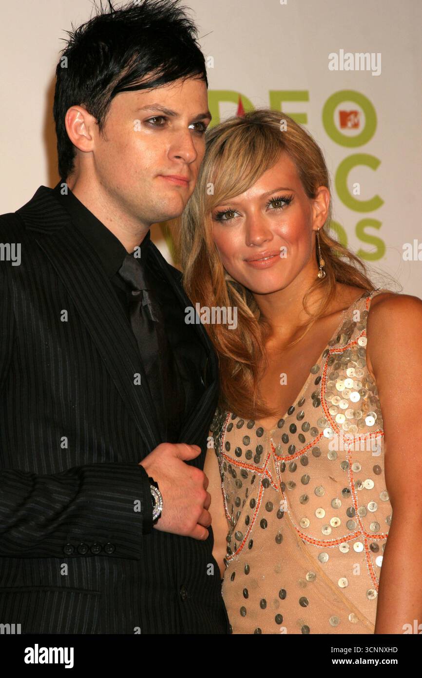 Joel Madden of Good Charlotte and Hilary Duff at the MTV Music Video ...