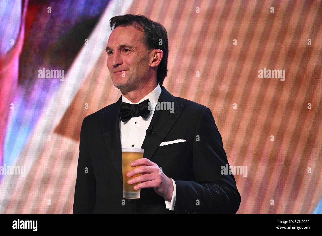AFL CEO Andrew Dillon looks on during the 2025 Brownlow Medal ceremony ...