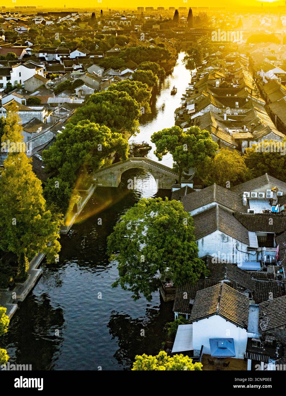 JIAXING, CHINA - SEPTEMBER 22, 2025 - Xitang Ancient Town, a millennium ...