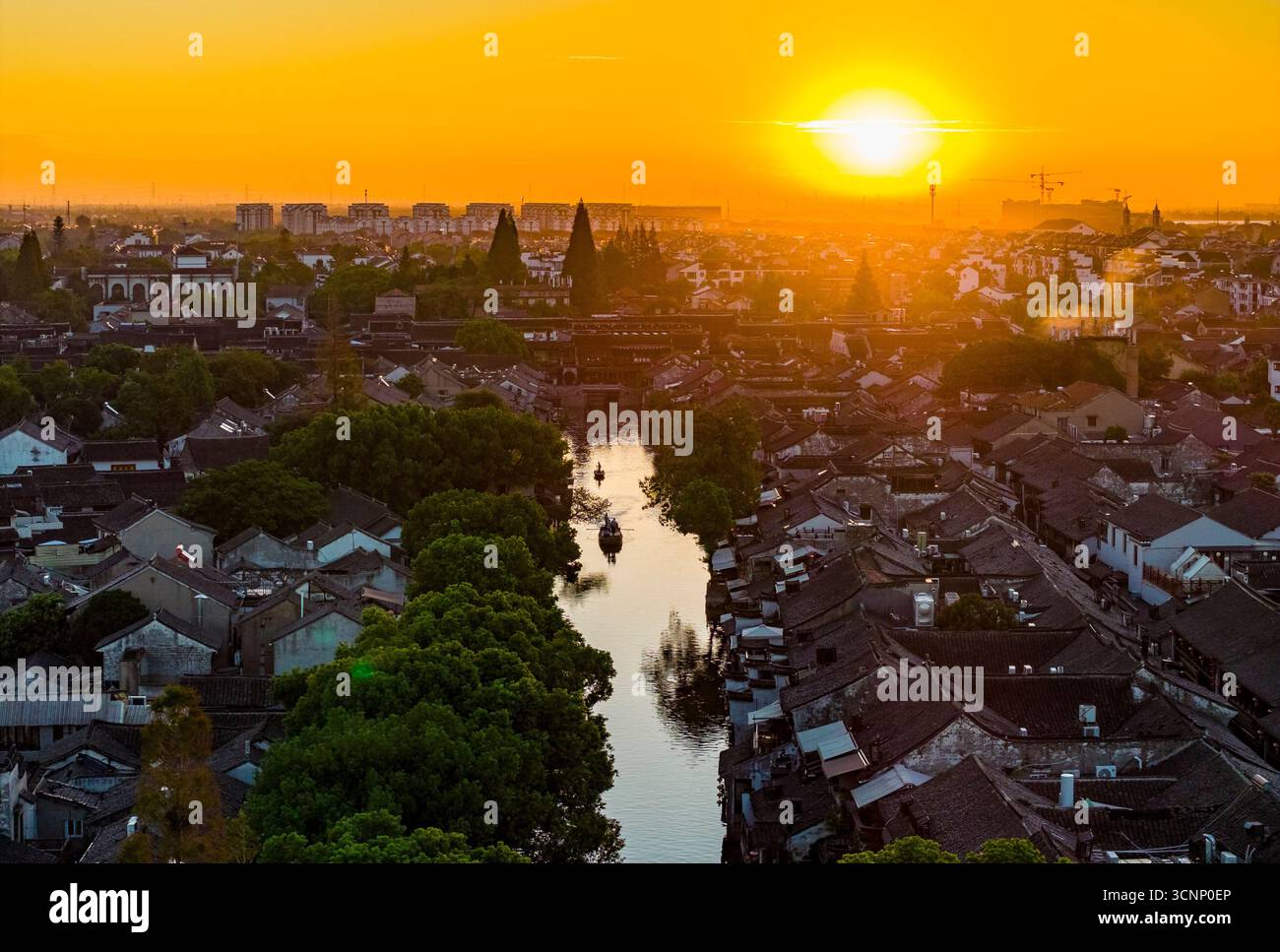 JIAXING, CHINA - SEPTEMBER 22, 2025 - Xitang Ancient Town, a millennium ...