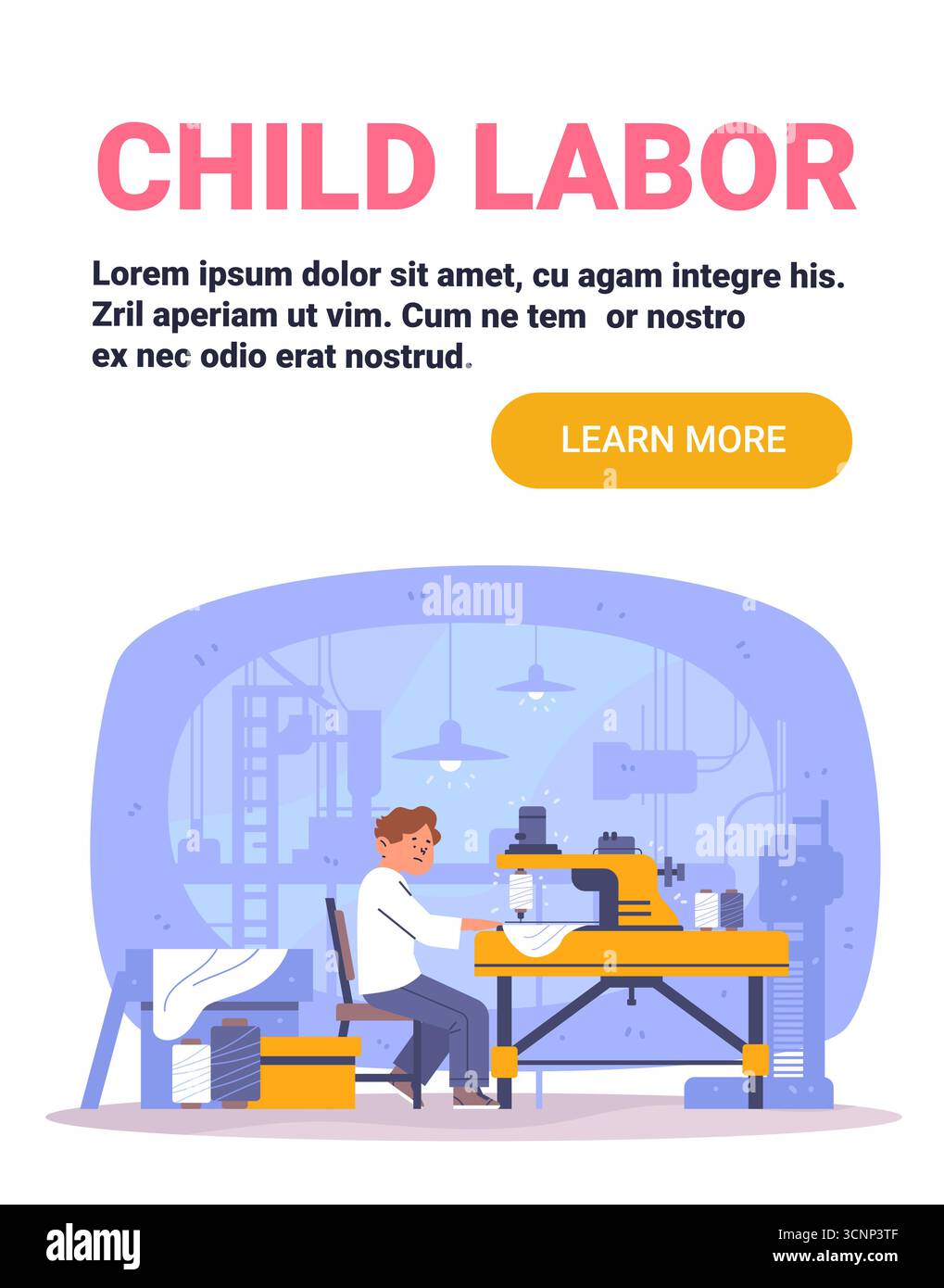 The factory boy Cut Out Stock Images & Pictures - Alamy