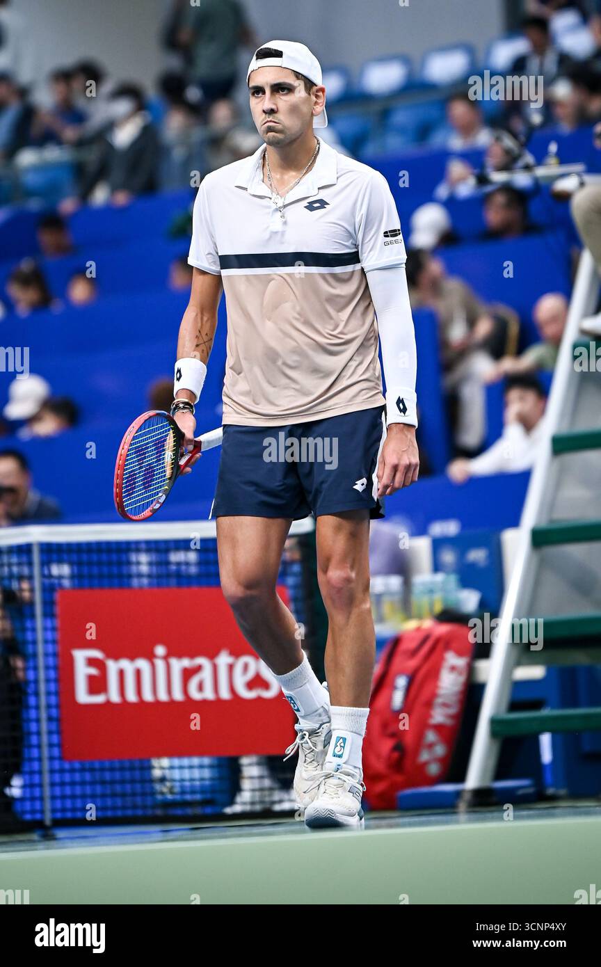 Chengdu, China PR. 22 September, 2025. Alejandro Tabilo during the Day 7 of ATP 250 Chengdu Open ...