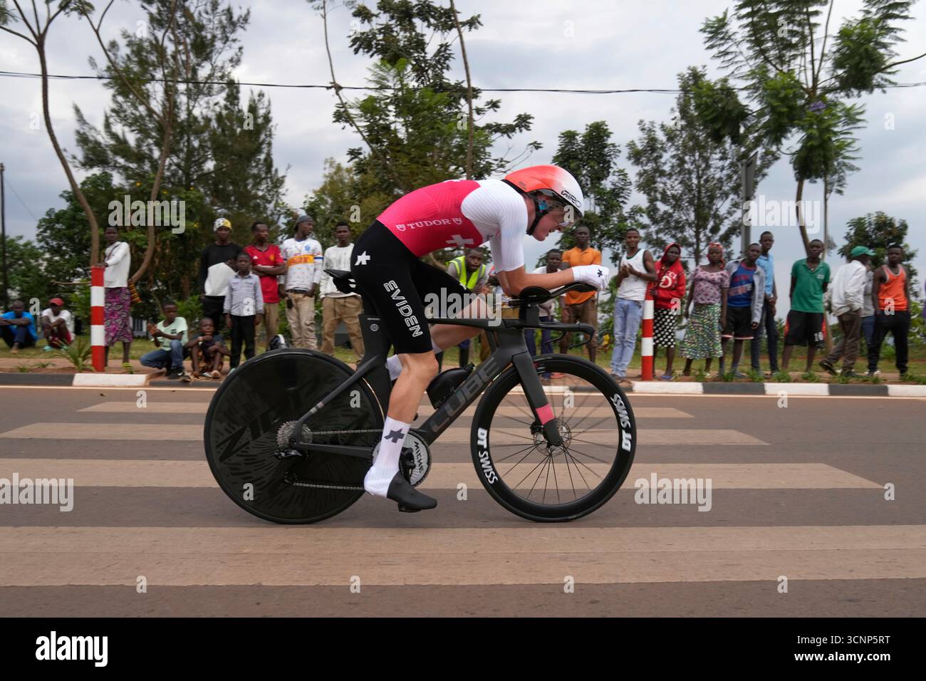 Switzerland's Jan Huber competes, during the men's Under 23 individual ...