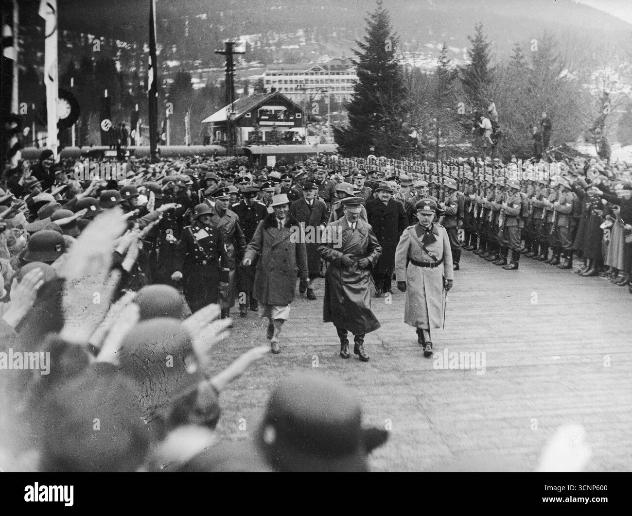 Adolf Hitler at the Winter Olympics in Garmisch-Partenkirchen, 1936 ...